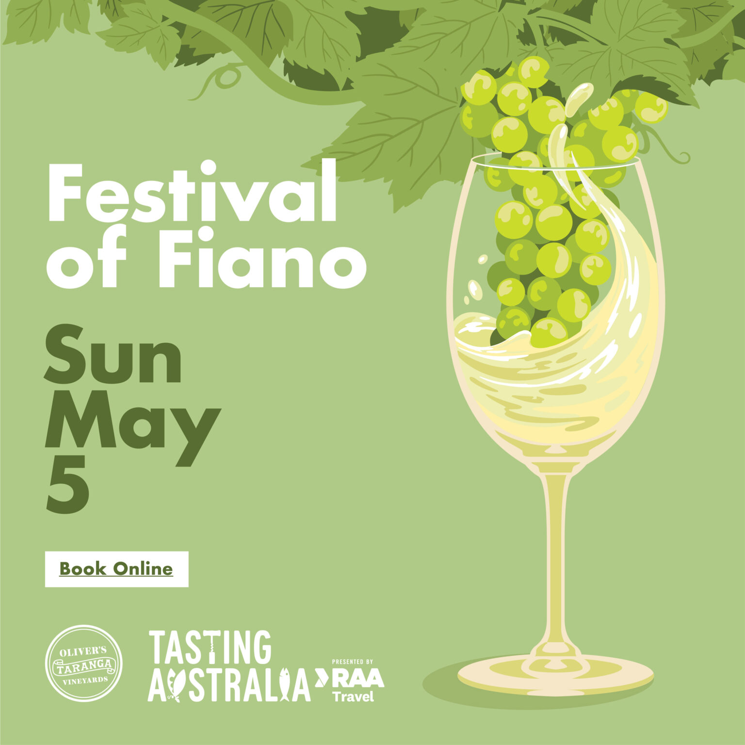 Festival of Fiano 2026 | Oliver's Taranga Vineyards